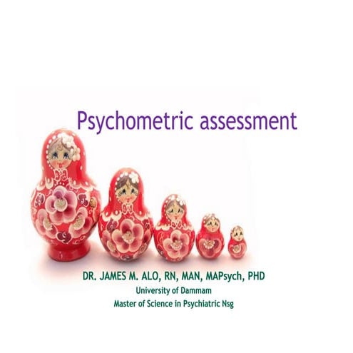 Psychometric assessment.drjma | PPT