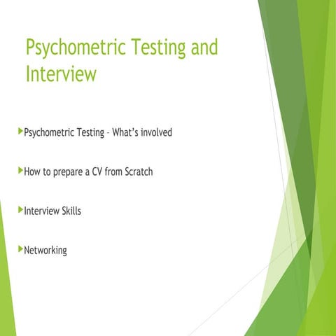 Psychometric testing certification introduction | PPT
