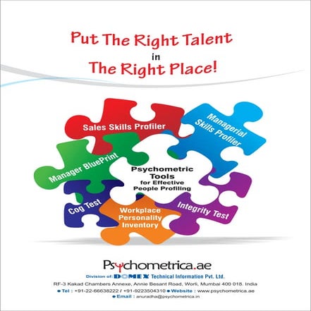 Psychometric Tests for Corporate - Psychometrica.ae