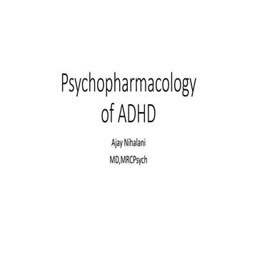 Psychopharmacology of ADHD | PPTX