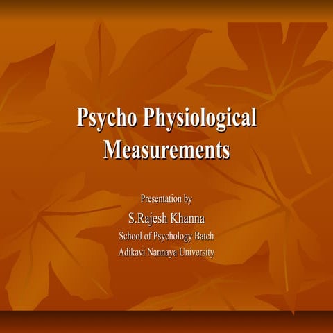 Physiological measurements | PPS