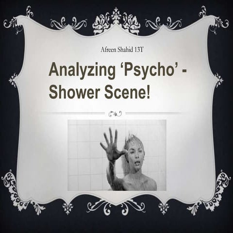 Analysis of Psycho - Shower scene | PPTX