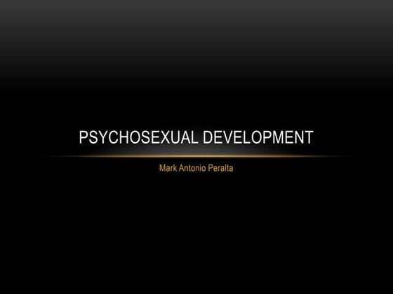 Freud's psychosexual development | PPT