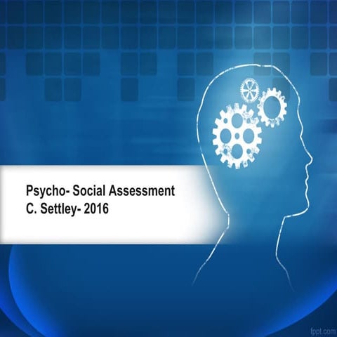 Psychosocial assessment | PPT