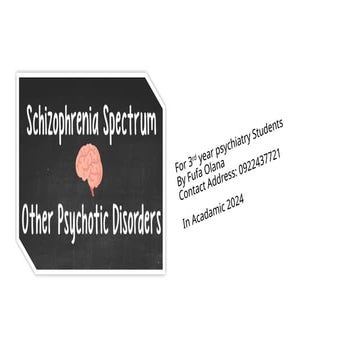 Understanding Psychotic Disorders: A Comprehensive Overview | PPT