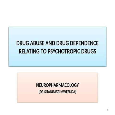 Psychoactive Drugs | PPT