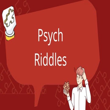 Psych Riddles as Ice breaker in the class.pptx