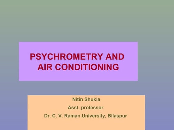 properties of air and psychrometric process..ppt
