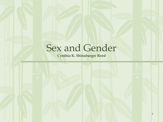 Sex Chromosomes And Sex Determination Pptx