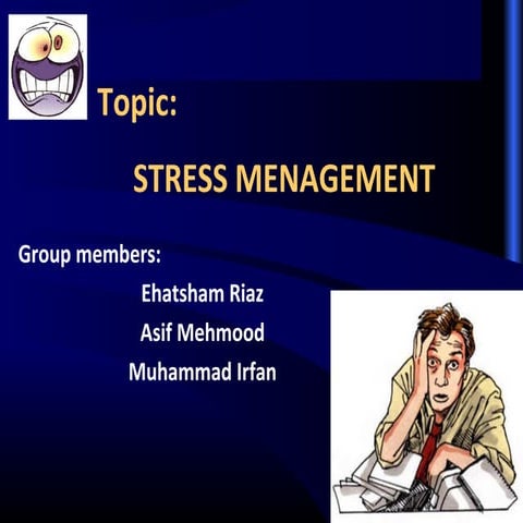 Stress management | PPTX