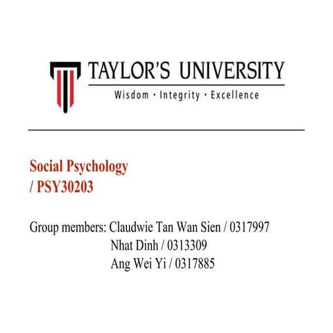 Psy final project presentation slides | PPTX