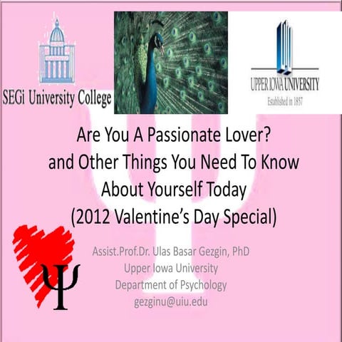 Psychology of Love, 2012 Valentine's Day Special | PPT