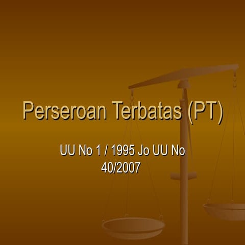 PERSEROAN TERBATAS | PPT