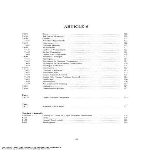 Pt asme sec v art -6 | PDF