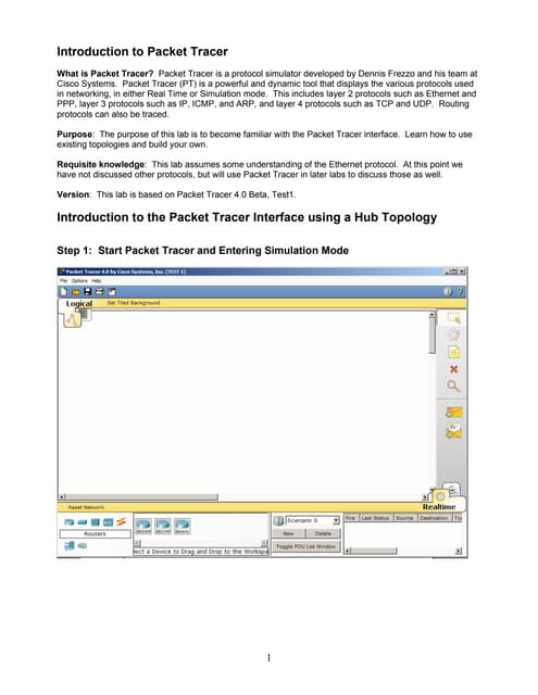 3.1.1.3 Packet Tracer - Explore Network Functionality Using PDUs.pdf