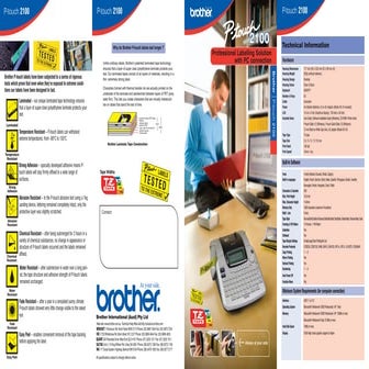 Brother™ PT-2430PC PC-Connectable Label Maker with Auto Cutter - User ...