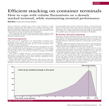 Efficient stacking on container terminals | PDF | Logistics | Business