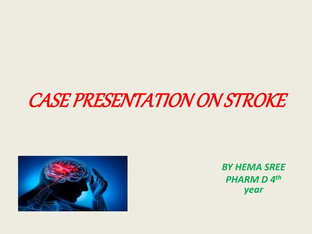 Ischemic stroke case in soap note | PPTX