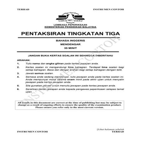 Pt3 speaking sample test candidate booklet | PDF