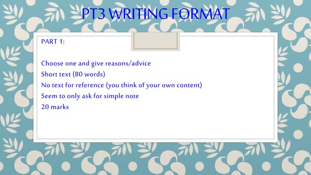 Pt3 speaking sample test examiner booklet | PDF