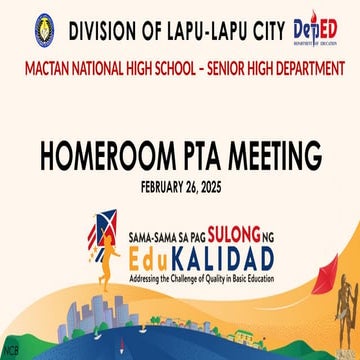 PTA-HOMEROOM-MEETING-SLIDES(SCHOOL PTA MEETING) | PPTX