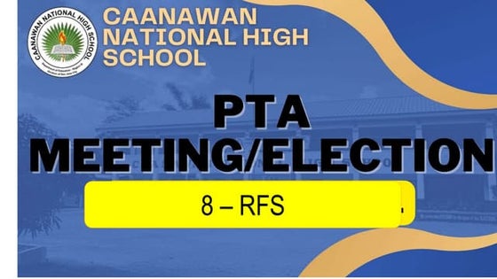 Home room pta meeting during the first quarter | PPTX | Homework and ...