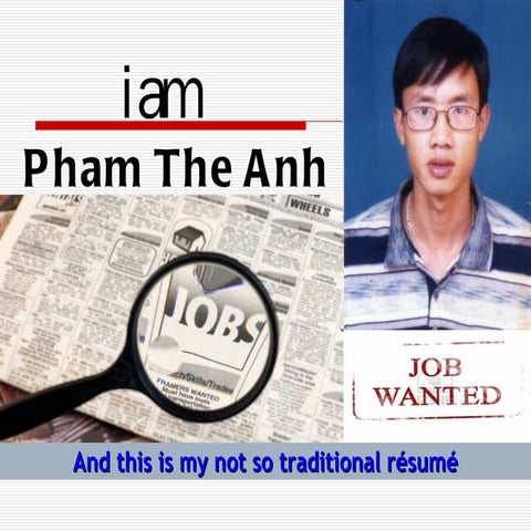 Pham The Anh (resume) | PPT
