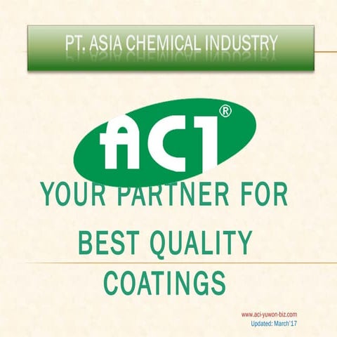 Pt aci coatings compro (road marking) | PPT | Business | Business and ...