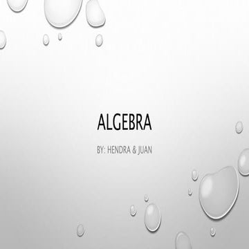 Algebra Presentation on Topic Modulus Function and Polynomials | PPT