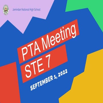PTA Meeting.pptx | Medical Health