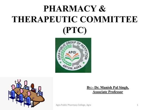 Pharmacy and Therapeutic committee | PPT