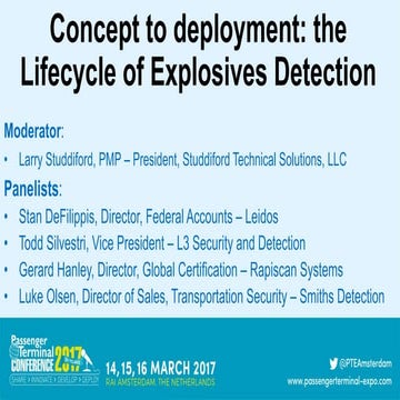 Concept to deployment: The Lifecycle of Explosives Detection | PPT