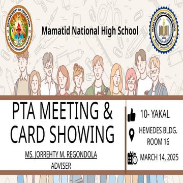 PTA GENERAL MEETING and card day PPT.pptx
