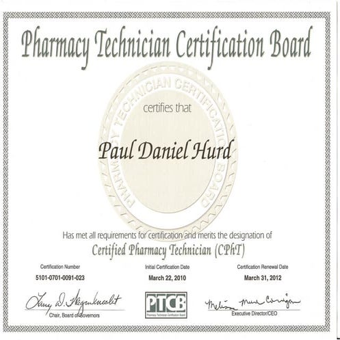 P.T.C.B. Certificate | PDF