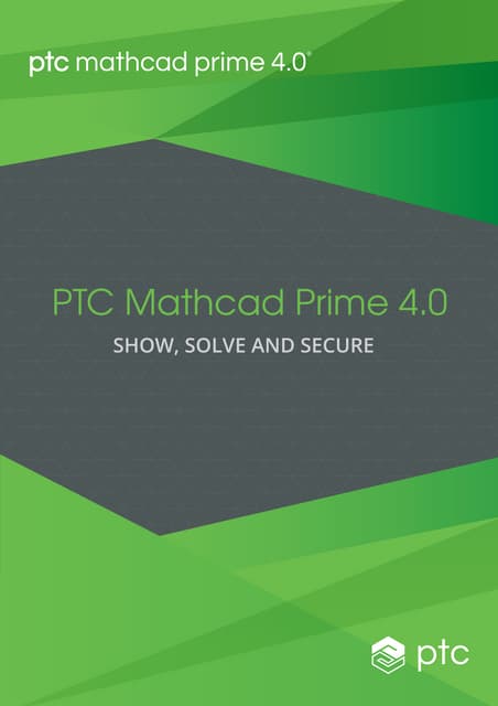 Ptc Mathcad & Technip | PDF | Computer Software and Applications ...