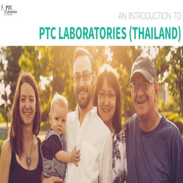 PTC Laboratories (Thailand) DNA Introduction Presentation (English) | PPT