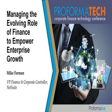 Managing the Evolving Role of Finance to Empower Enterprise Growth ...