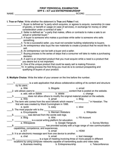 Pt epp ict 6-q1 | DOC