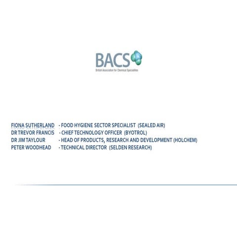 BACS presentation to the Provision Trade Federation | PPT