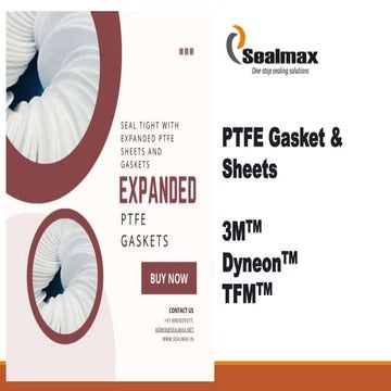 Most Trusted PTFE envelope gaskets Manufacturer | Sealmax | PPTX