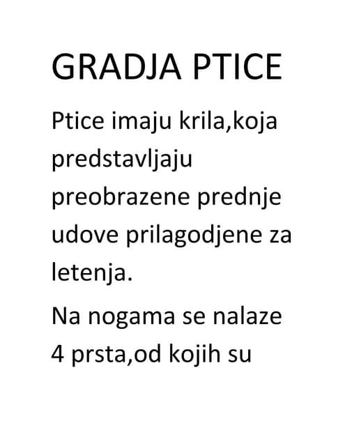 Gradja ptica (p) | PDF