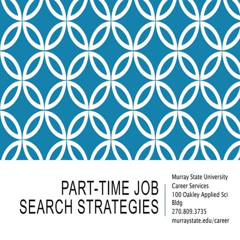 Part time job search presentation | PPT