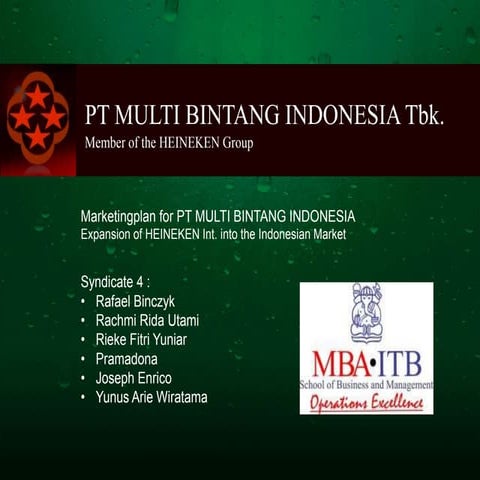 PT Multi Bintang / Heineken | PPTX