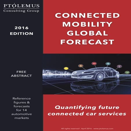 The new Connected Mobility Forecast 2016 by PTOLEMUS | PDF