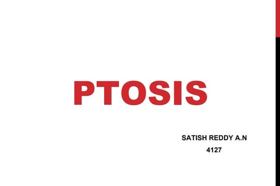 Ptosis | PPT