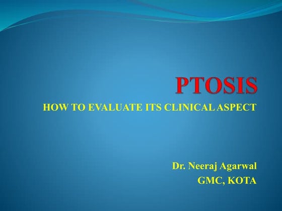 Ptosis | PPT