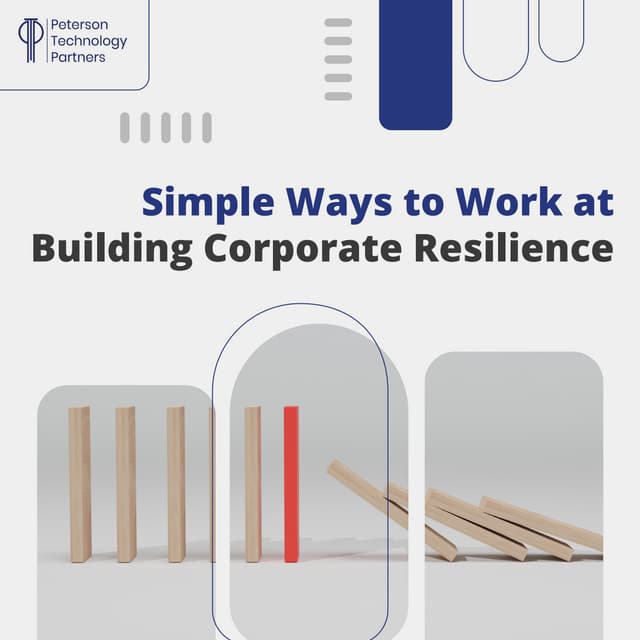 SIMPLE WAYS TO WORK AT BUILDING CORPORATE RESILIENCE | PDF