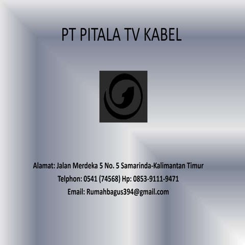Contoh Power Point Perusahaan Tv Kabel | PPTX