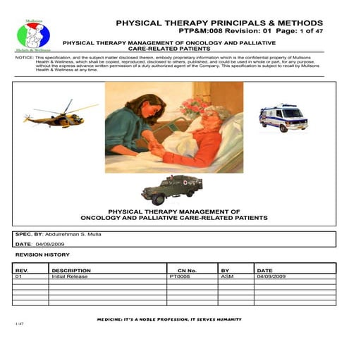 PTPM008 PTM of Oncology and Palliative Care-related Medic… | PDF