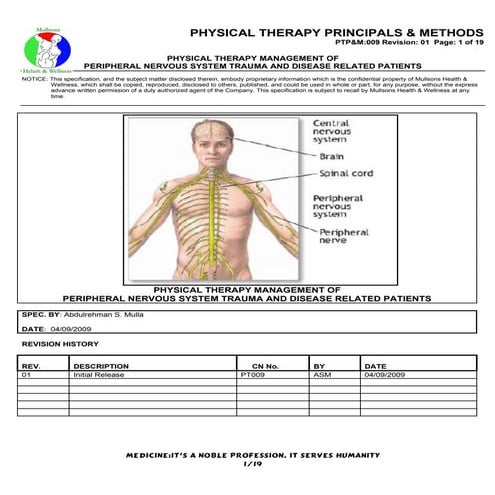 PTP&M009 PTM of Peripheral Nervous System trauma and disea… | PDF